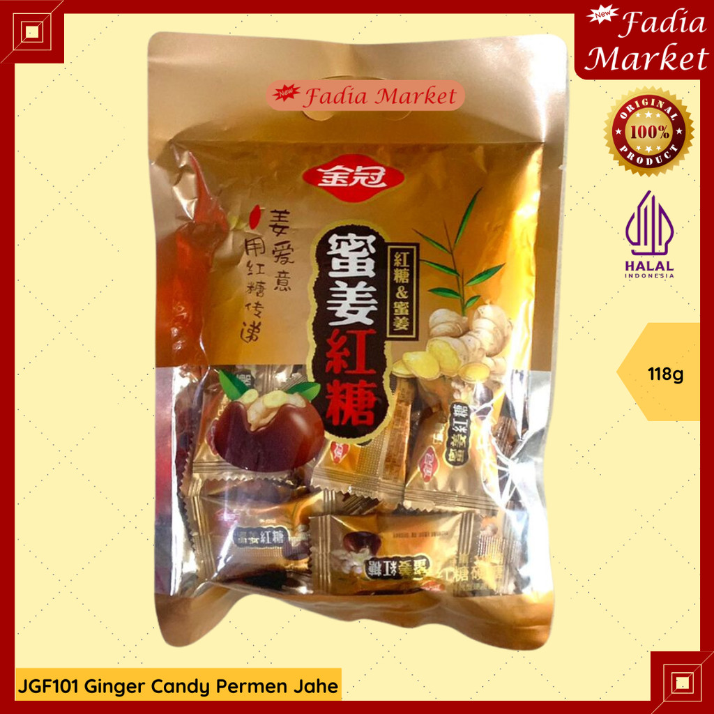 Jual PERMEN IMLEK SINCIA JGF101 Ginger Candy Jahe Gula Merah 118g ...