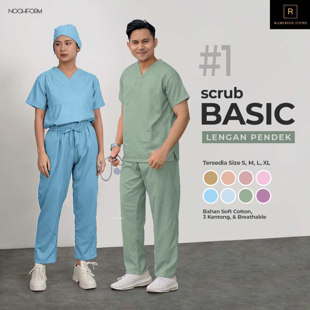 Jual NOCHFORM (VOL 1) Doctor’s Scrub / Set Baju Celana Jaga OKA / Baju ...