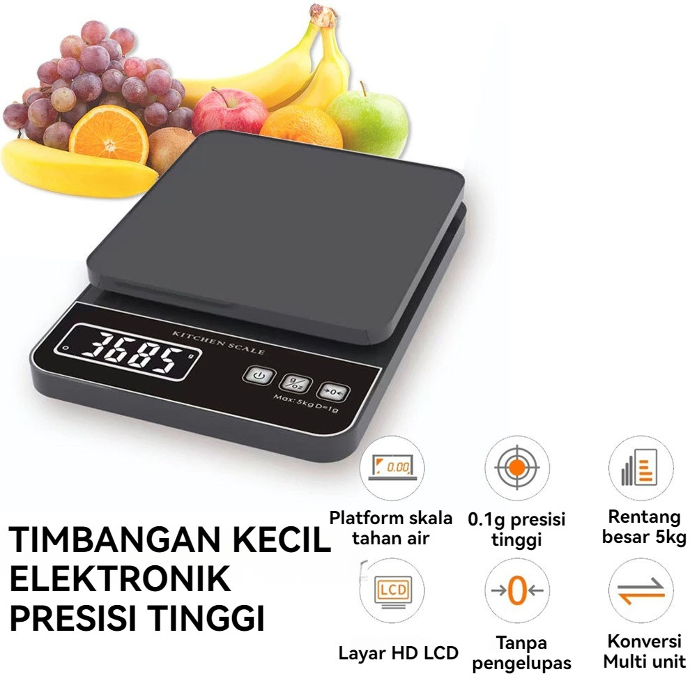 Jual Timbangan Dapur Digital 5KG Model Terbaru Electronic Portable ...
