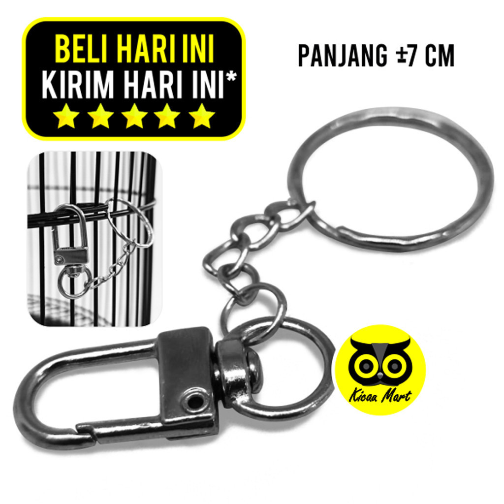 Jual KICAU MART Rantai Gembok Besi Silver Pengunci Sangkar Burung Murai ...