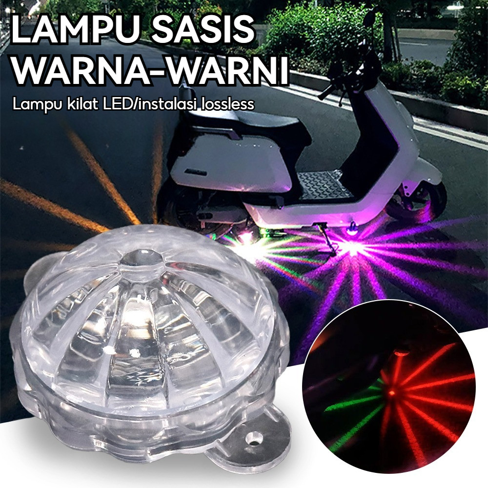 Jual Lampu Kolong LED Bulat RGB Motor Mobil Truk Bus 12V Hexagonal ...