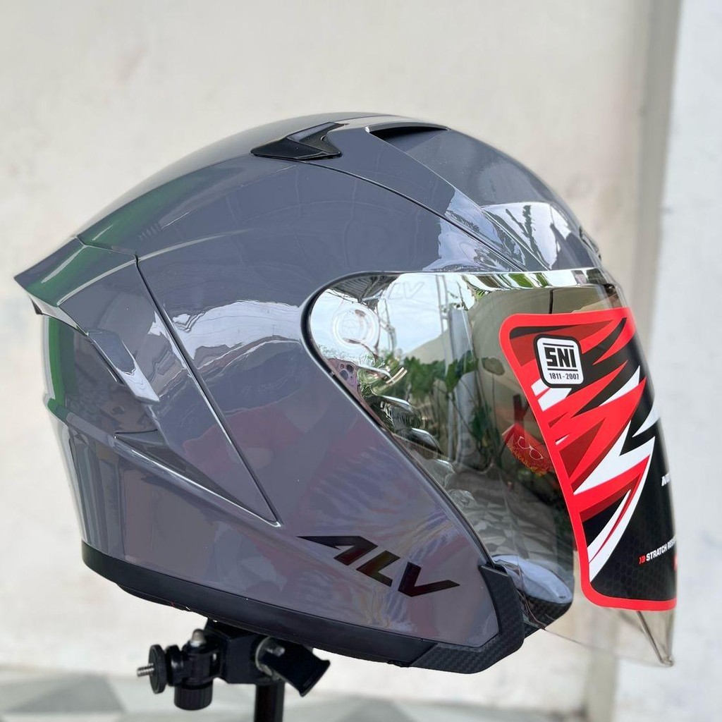 Jual Helm ALV Ultron Half Face Paket Kaca Visor Iridium | Shopee Indonesia