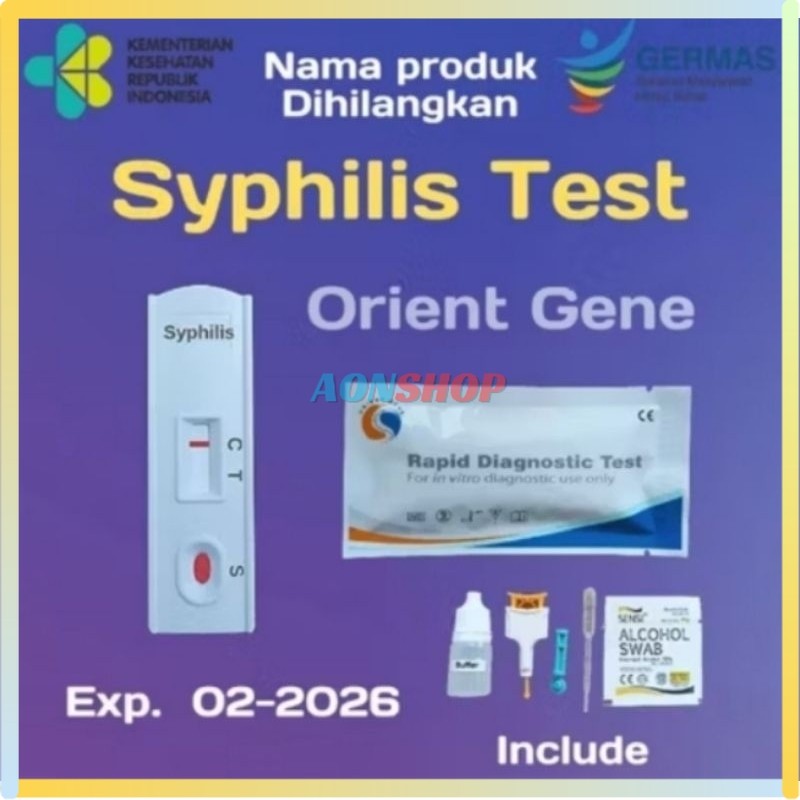 Jual [AS] Alat Tes Diagnosa TP Sifilis / Syphilis Test Cassette Mandiri ...