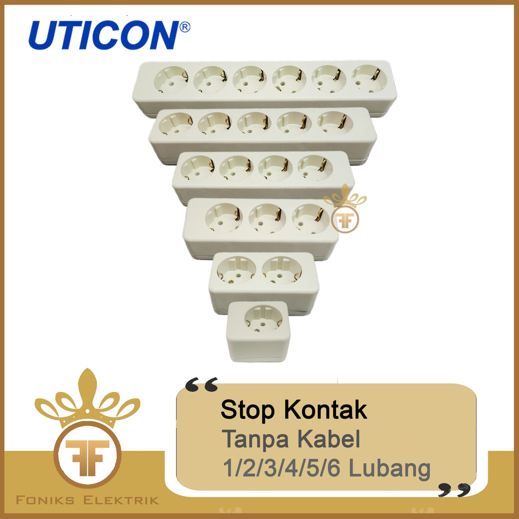 Jual STOP KONTAK UTICON/ COLOKAN LISTRIK UTICON/ STOP KONTAK CABANG ...