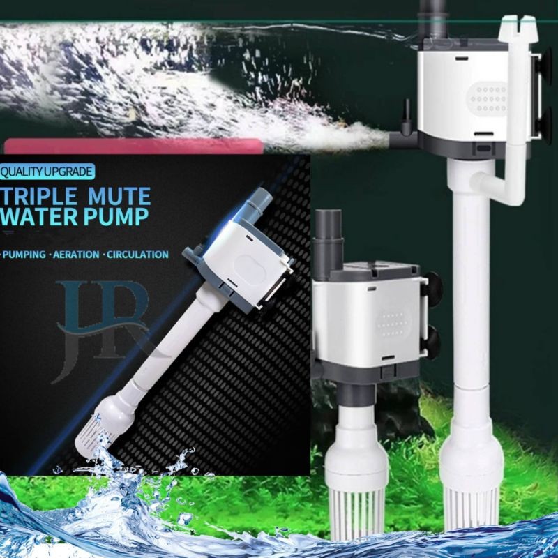 Jual Pompa Celup Aquarium 3 In 1 Submersible Pump Power Head Filter Jingye Skimmer JY Series ...