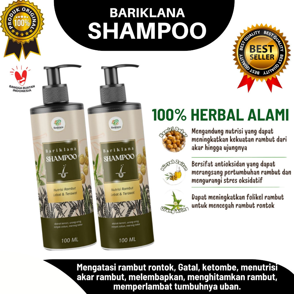 Jual Sampho Kemiri Pengilang Uban Dan Rontok 100% Herbal Alami | Shopee ...