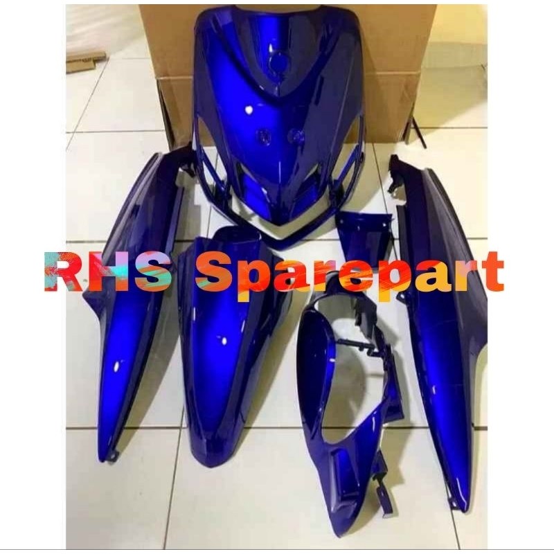 Jual Full Body Halus Yamaha Mio Smile Warna Custom Moonlight Blue ...
