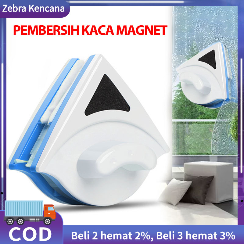 Jual Alat Pembersih Kaca Jendela Magnet 2 Sisi Double Sided Glass ...
