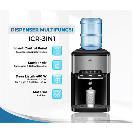 Jual Dispenser Mesin Es Multifungsi 3 in 1 Air Panas Air Dingin Es Batu ...