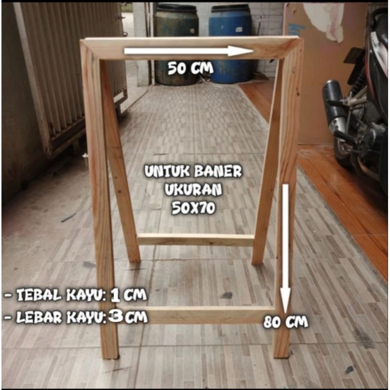 Jual STANDING BANNER RANGKA SPANDUK LIPAT BERDIRI 2 SISI PERLENGKAPAN ...