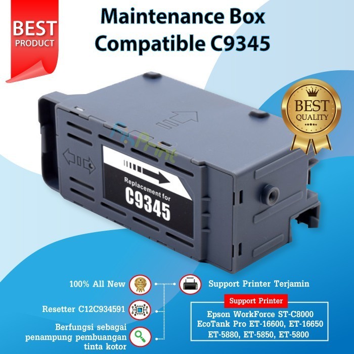 Jual Epson C9345 Maintenance Box Printer Epson EcoTank L8050 L15150 L18050 - COMPATIBLE | Shopee ...