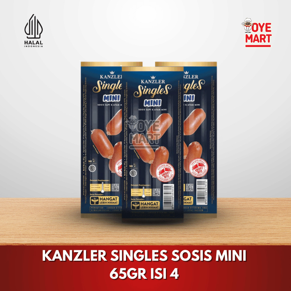 Jual KANZLER SINGLES SOSIS MINI ISI 4 65GR | Shopee Indonesia
