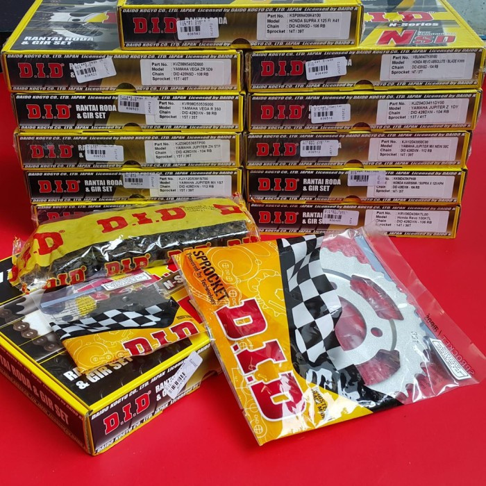 Jual ORIGINAL DID GEAR SET GEAR PAKET HONDA KTL SUPRA FIT NEW REVO110 ...
