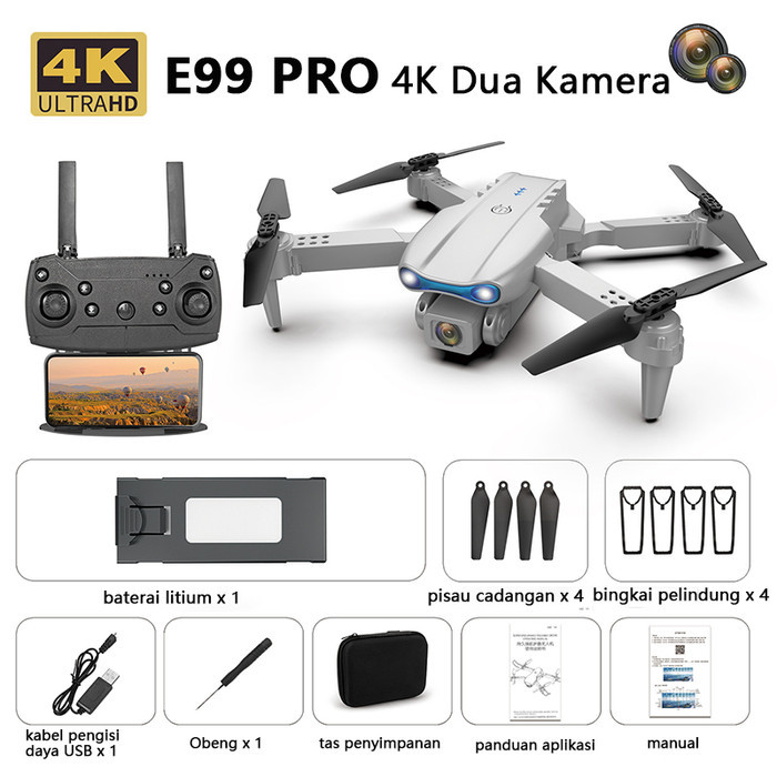 Jual "Walhimura" - BEST SELLER Produk Baru E88 MAX Drone Tanpa Sikat Aliran Optik Kamera Ganda ...