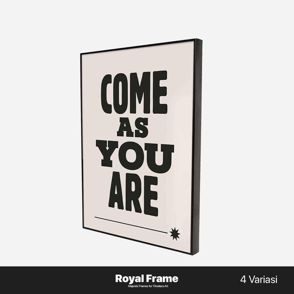 Jual Hiasan Dinding Motivasi 30x40 Frame Bingkai Hitam Aesthetic Wall ...