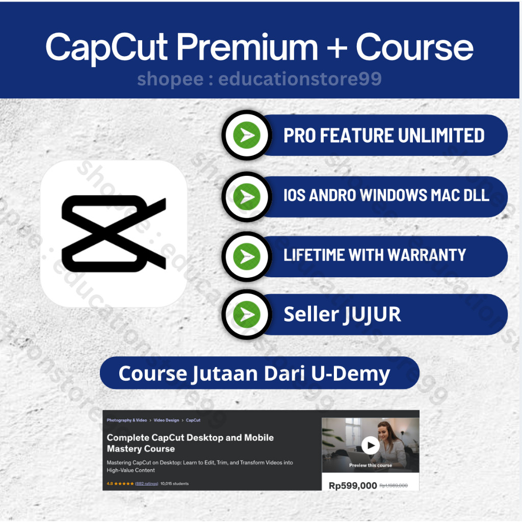 Jual CapCut Pro Premium Lifetime - Solusi Edit Video Terbaik Kualitas & Pelayanan No. 1 ...