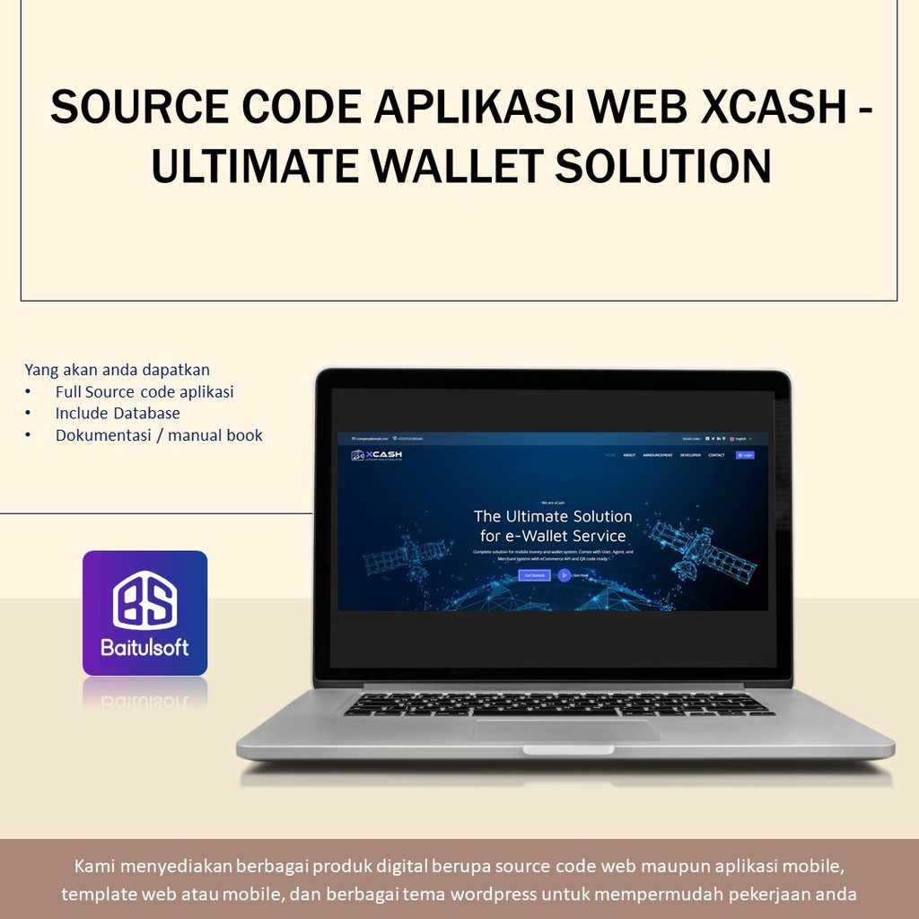 Jual SOURCE CODE APLIKASI WEB XCASH - ULTIMATE WALLET SOLUTION | Shopee Indonesia