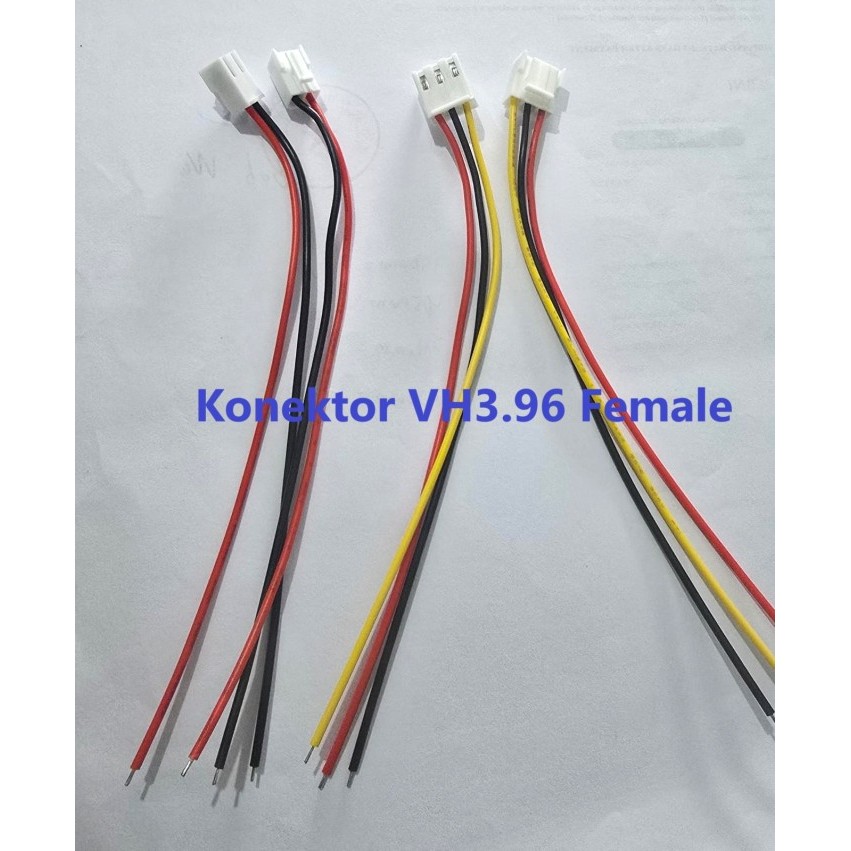 Jual 15cm Kabel Soket Connector Konektor JST VH 3.96 VH3.96 Female 2pin 3pin | Shopee Indonesia