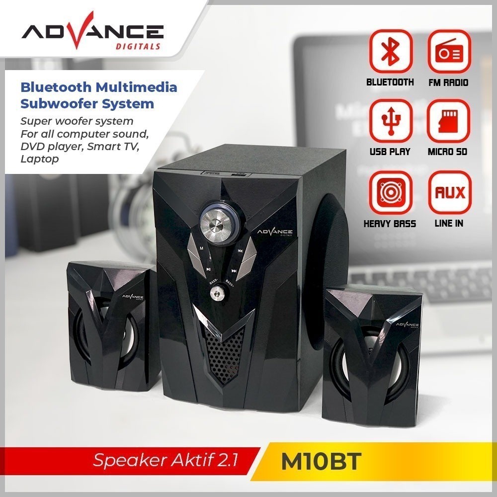 Jual [ READY ] M 10BT ADVANCE Speaker Aktif M-10BT Bluetooth & USB / Speaker Portable Bluetooth ...