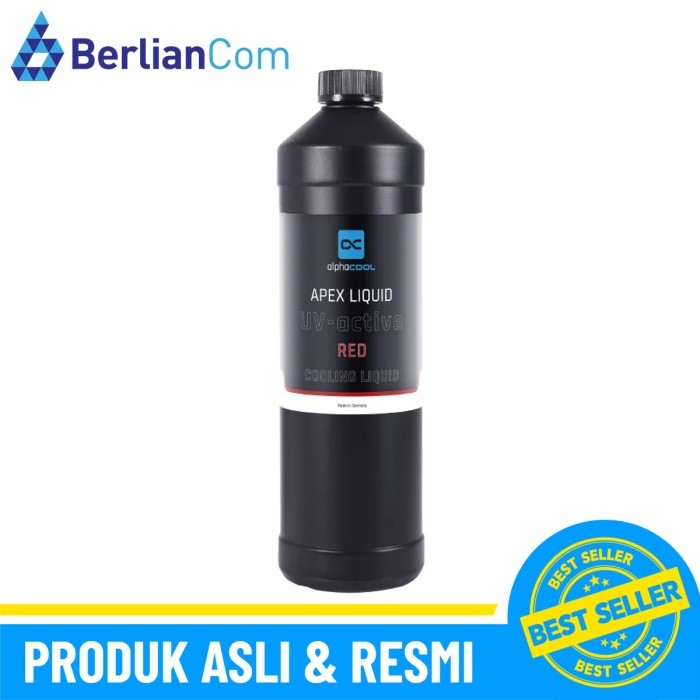 Jual ALPHACOOL Apex Liquid Red UV Active 1000mL PC Computer Water ...