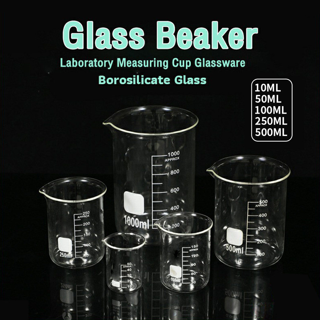 Jual Gelas Ukur Kaca Lab / Gelas Kaca ahan Panas / Borosilicate Glass ...