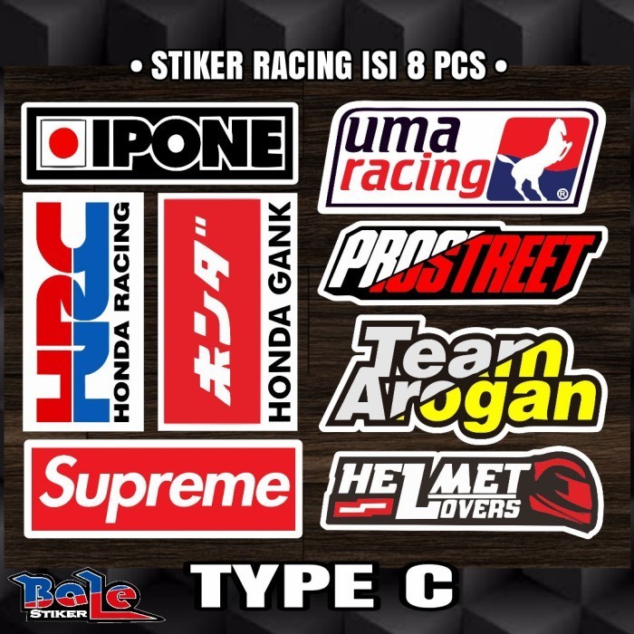 Jual STIKER PACK RACING ISI 25/8 PCS STICKER MOTOR BALAP MOTOGP ...
