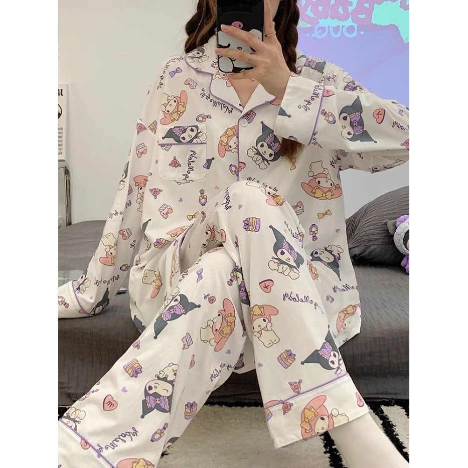 Jual BAJU TIDUR PIYAMA CINNAMOROLL KUROMI MELODY LILO STITCH LOTSO ...