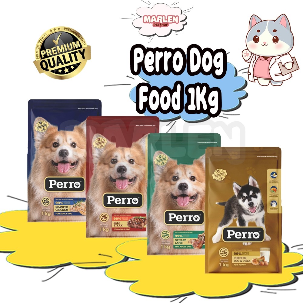 Jual Perro dog food 1kg makanan ajing premium 1 kg puppy Adult PERO ...