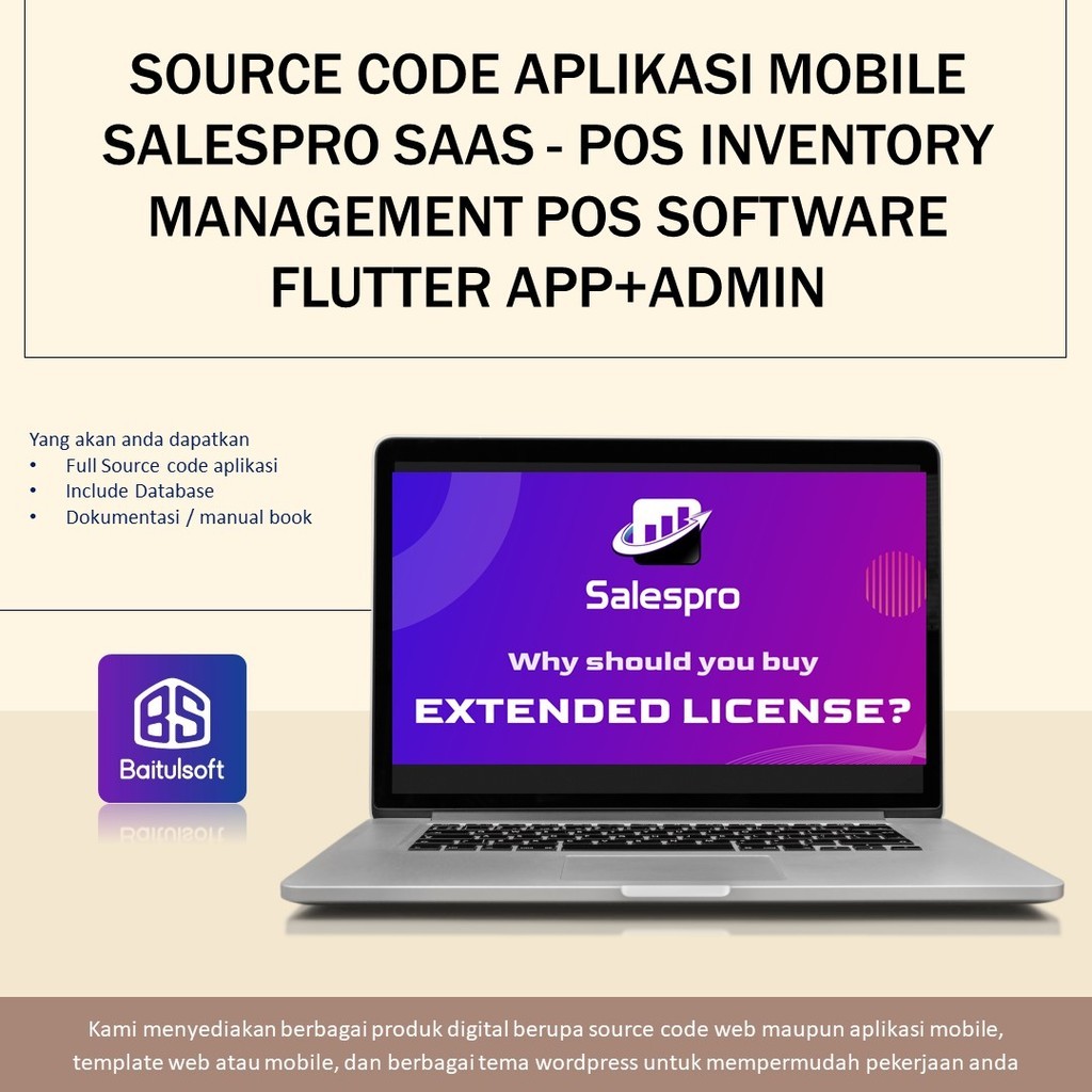 Jual SOURCE CODE APLIKASI MOBILE SALESPRO SAAS - POS INVENTORY MANAGEMENT POS SOFTWARE FLUTTER ...