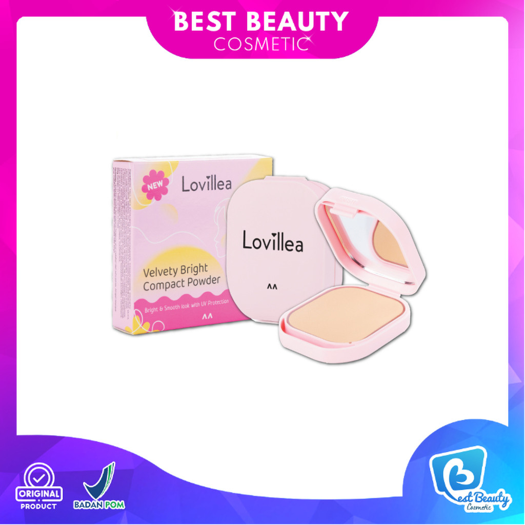 Jual LOVILLEA Velvety Bright Compact Powder 9gr| Best Beauty Cosmetic ...