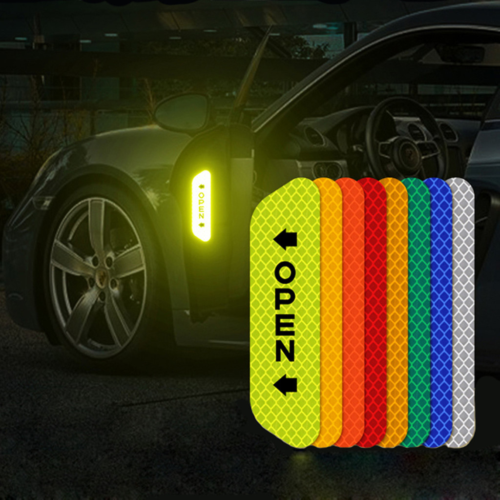 Jual Reflective Car Accessories Door Sticker Safety Tape inside Auto ...