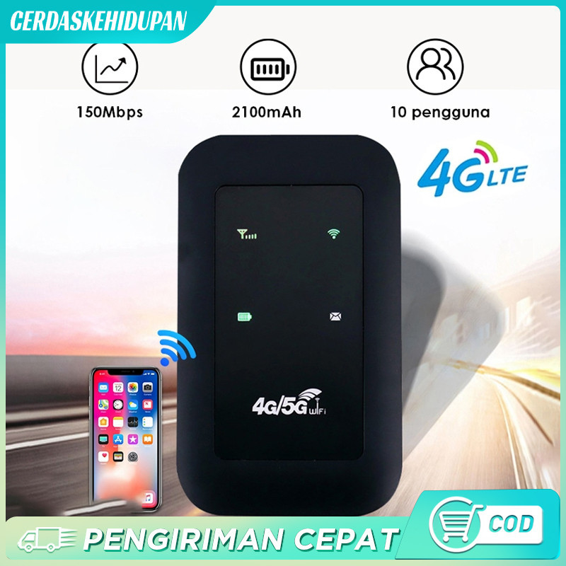Jual Router Tanpa Wayar 4G LTE Mini 800Mbps Lebar Jalur Mudah Alih WiFi ...