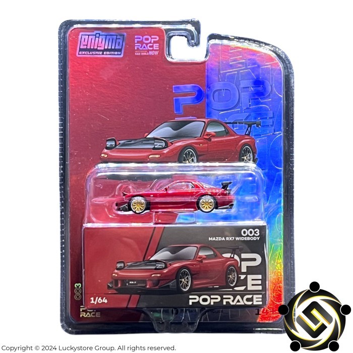 Jual (CHASE) POP RACE x Enigma 1:64 MAZDA RX-7 WIDEBODY METALLIC RED | Shopee Indonesia