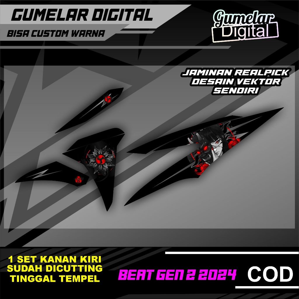 Jual STRIPING SIMPEL HONDA BEAT DELUXE 2024 BEAT GEN 2 2024 BEAT STREET ...