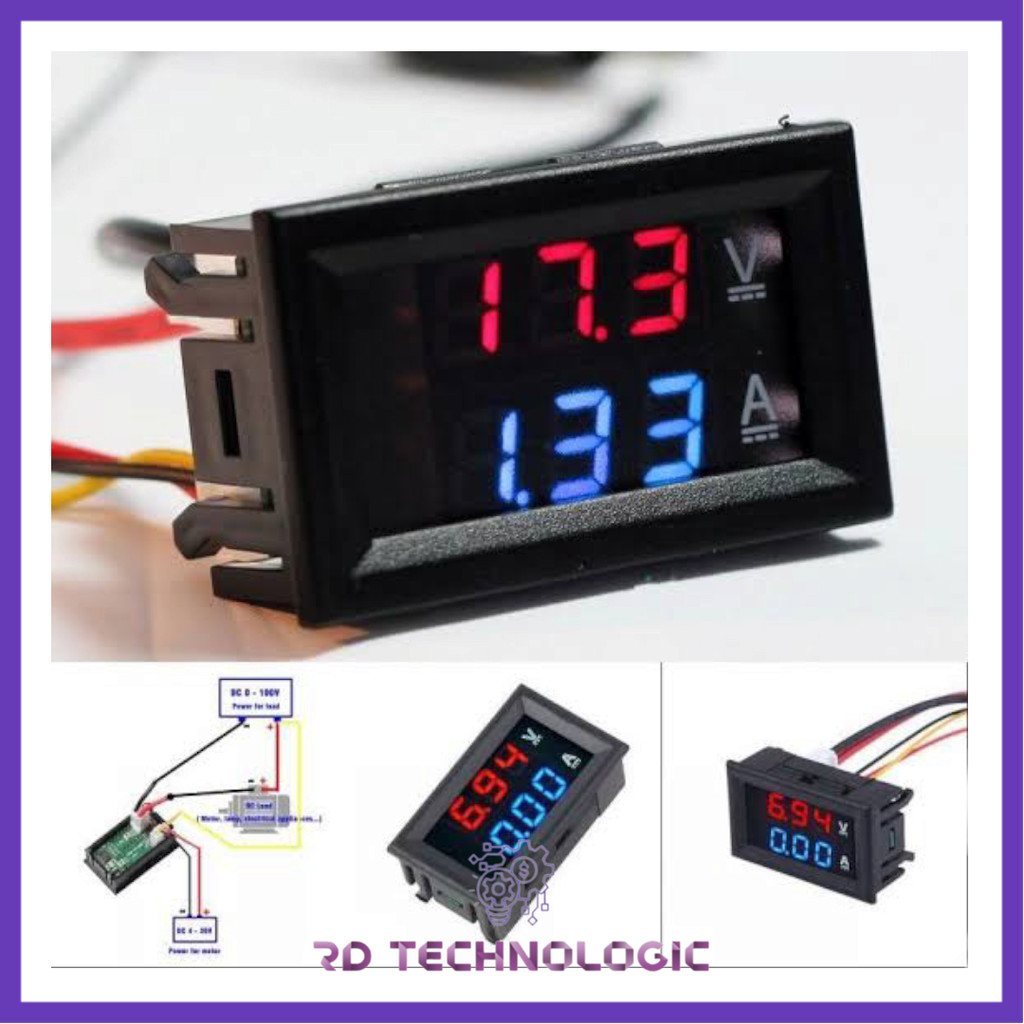 Jual Volt Meter + Ampere Meter Display Digital Multimeter DSN-VC288 DC ...
