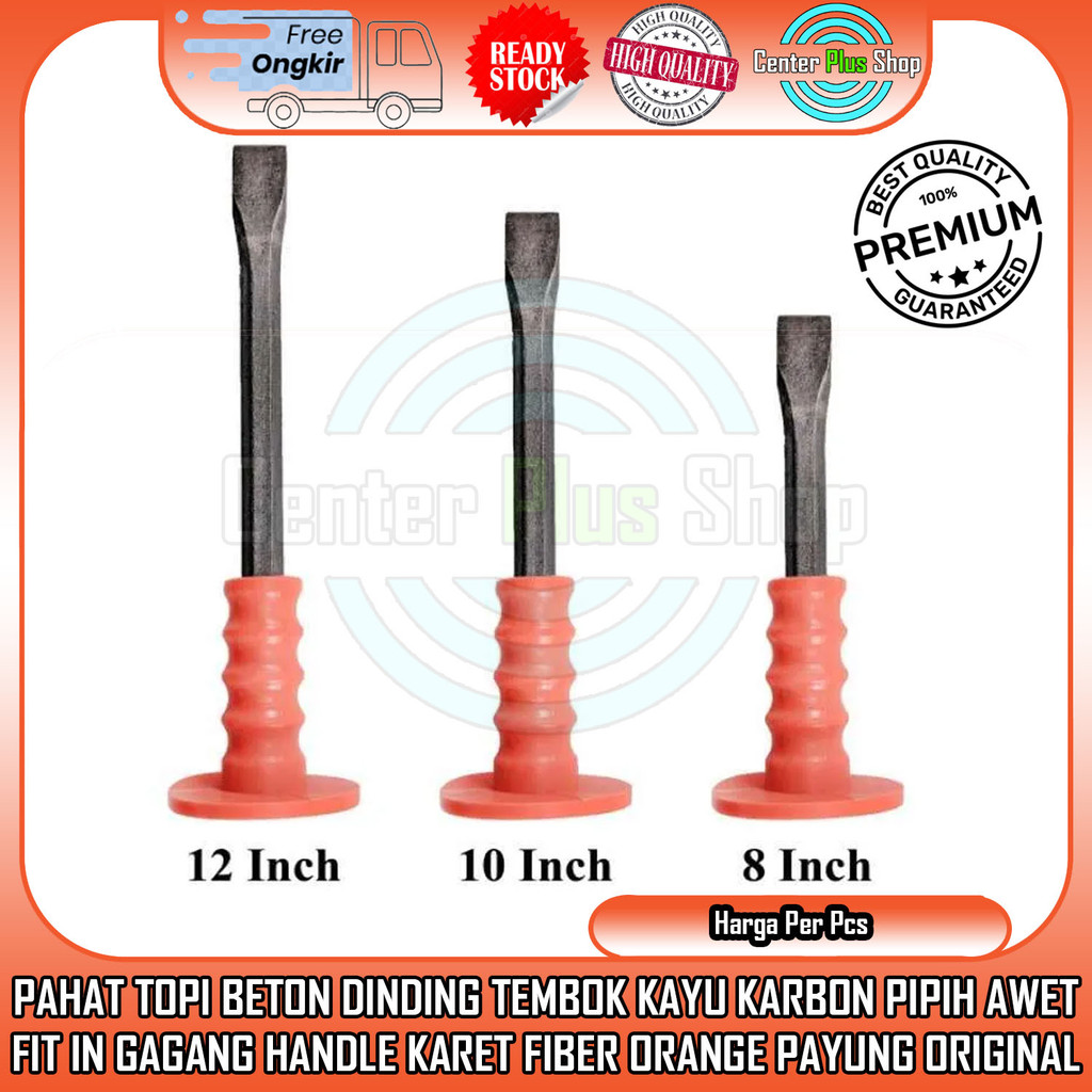 Jual Pahat Besi Topi Beton 8 10 12 Inch Inci Inchi Baja Karbon Batu ...