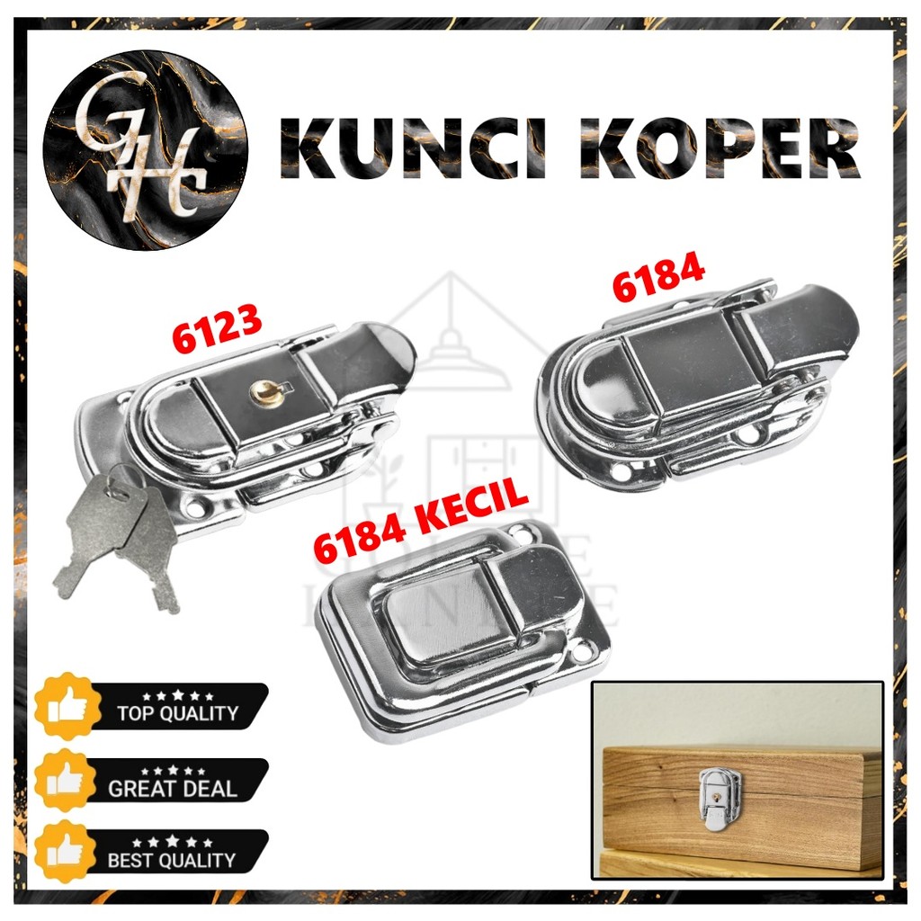Jual Kunci Box Koper 6123 Mata Kunci Koper Hardcase Kaitan Stainless ...