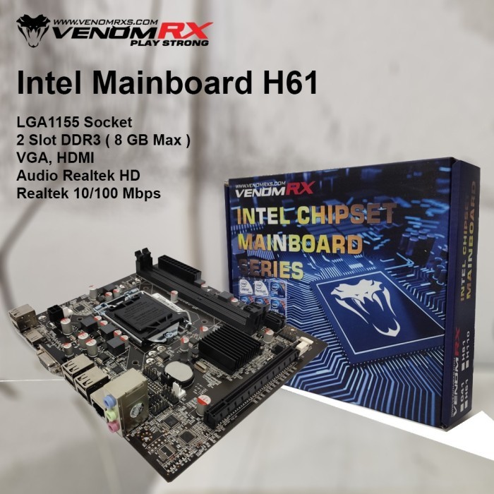 Jual VENOMRX H61 (Socket Intel LGA 1155) | Shopee Indonesia