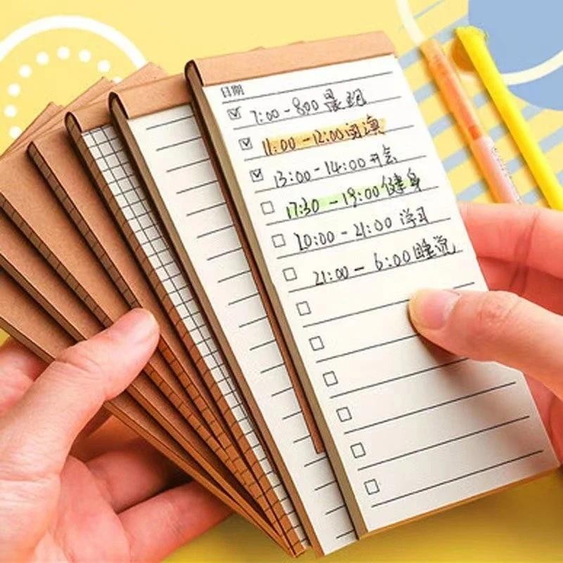 Jual 50 Pages Memo Pad Sticky Note Kraft Paper Writing Pads Notepads ...