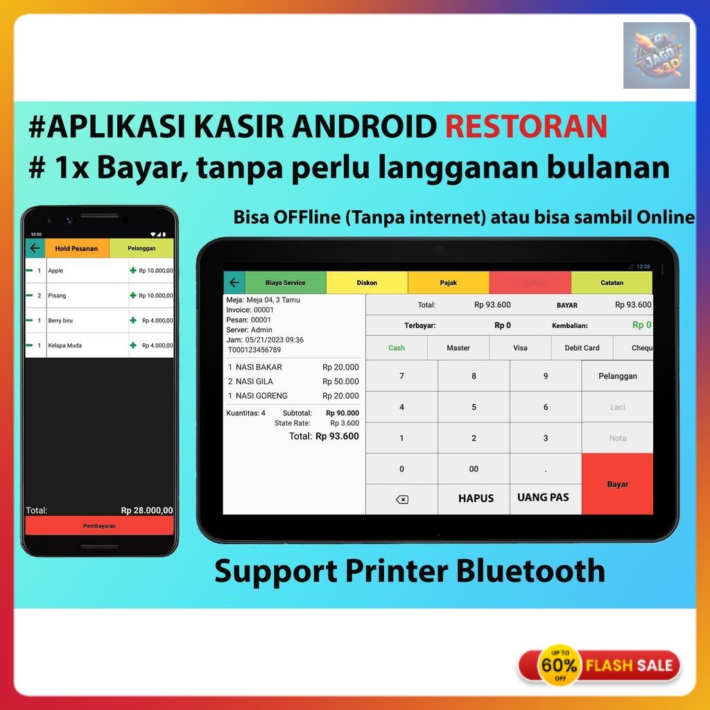 Jual Aplikasi Kasir untuk Usaha Restoran Kafe Coffee Shop khusus HP ...