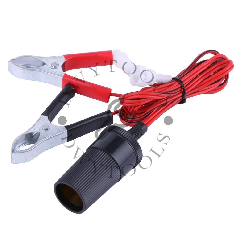 Jual Terminal Clip-on Aki Mobil Cigarette Plug Power Socket 12V 1.5 ...