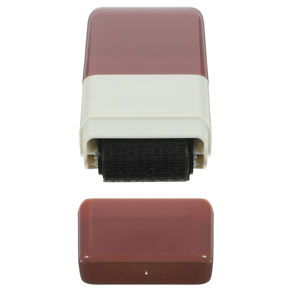 Jual Privacy Smear Seal Security Address Blocker Stamp Roller Walker ...