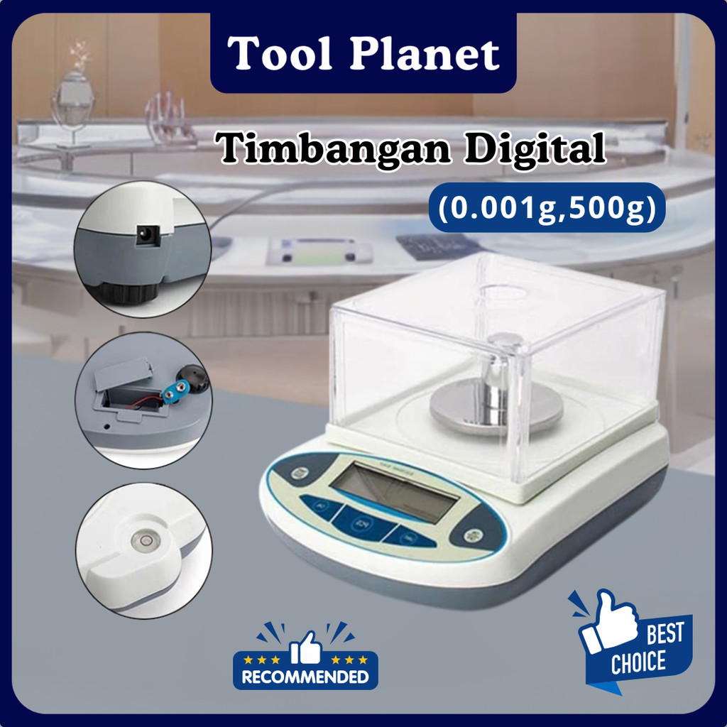 Jual Tool Planet (Garansi 1 Tahun) Timbangan 0.001g Max500g Digital Lab ...