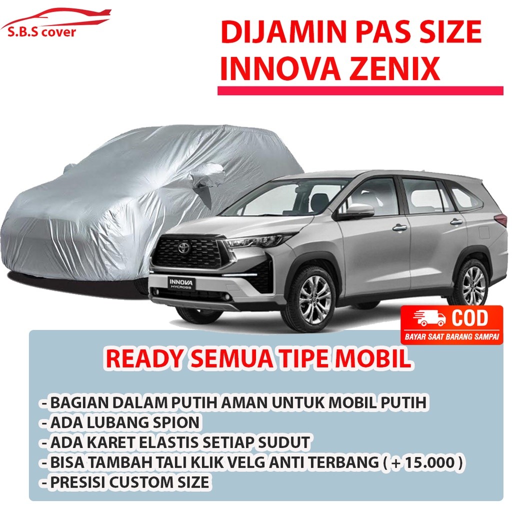 Jual INNOVA ZENIX Body cover mobil innova Sarung Mobil innova zenix ...