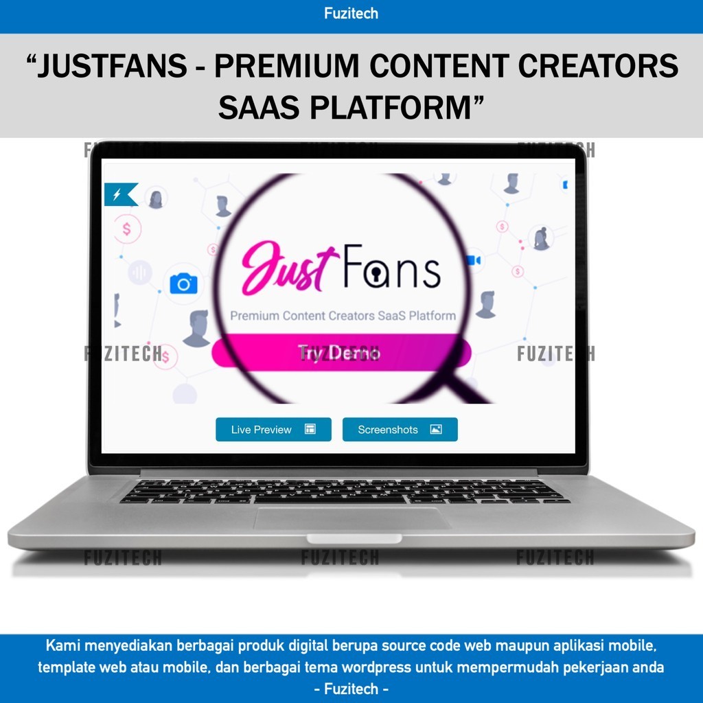 Jual SOURCE CODE APLIKASI WEB JUSTFANS - PREMIUM CONTENT CREATORS SAAS ...