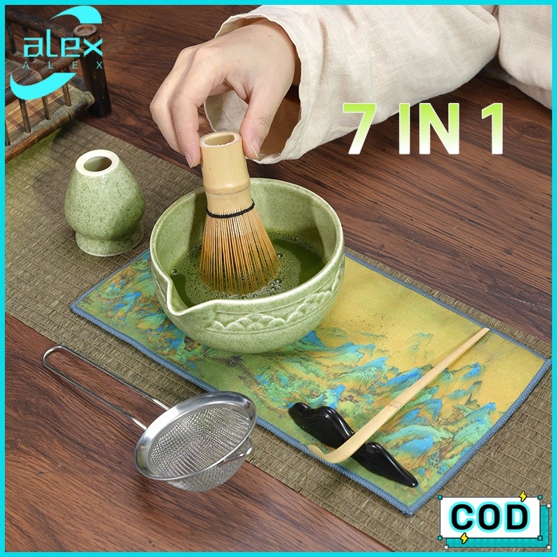 Jual 7 in1 Set Matcha Jepang Profesional /Powder Chasen Tool ...