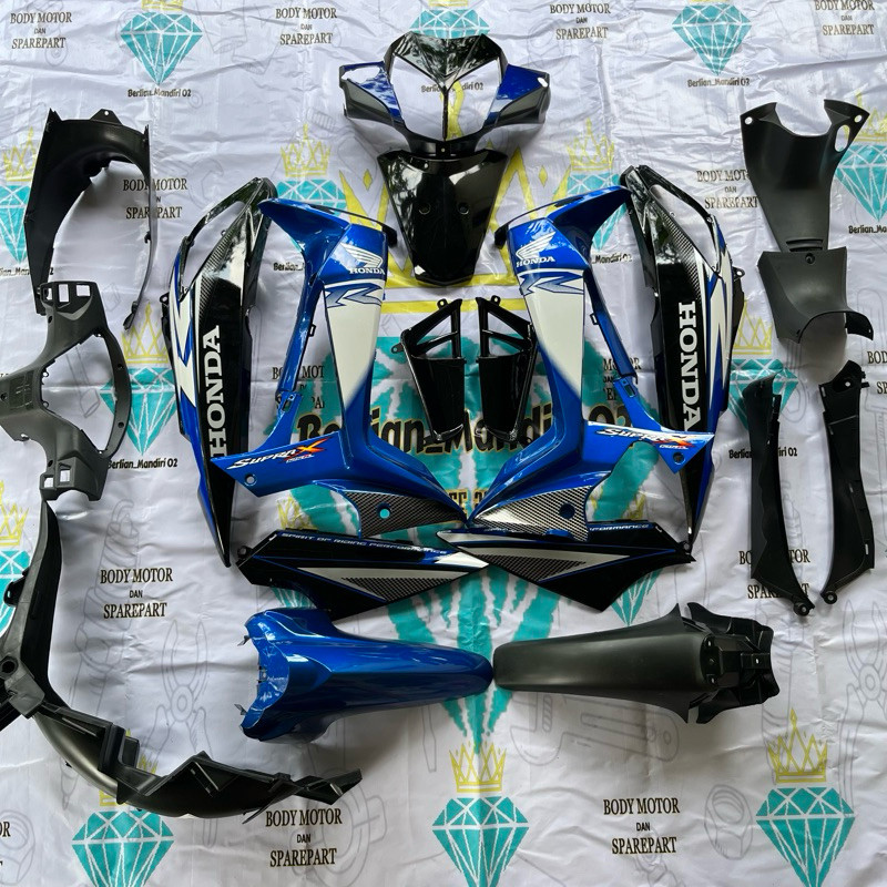 Jual Full set cover body halus dan kasar Honda Supra X 125 R / Supra X ...