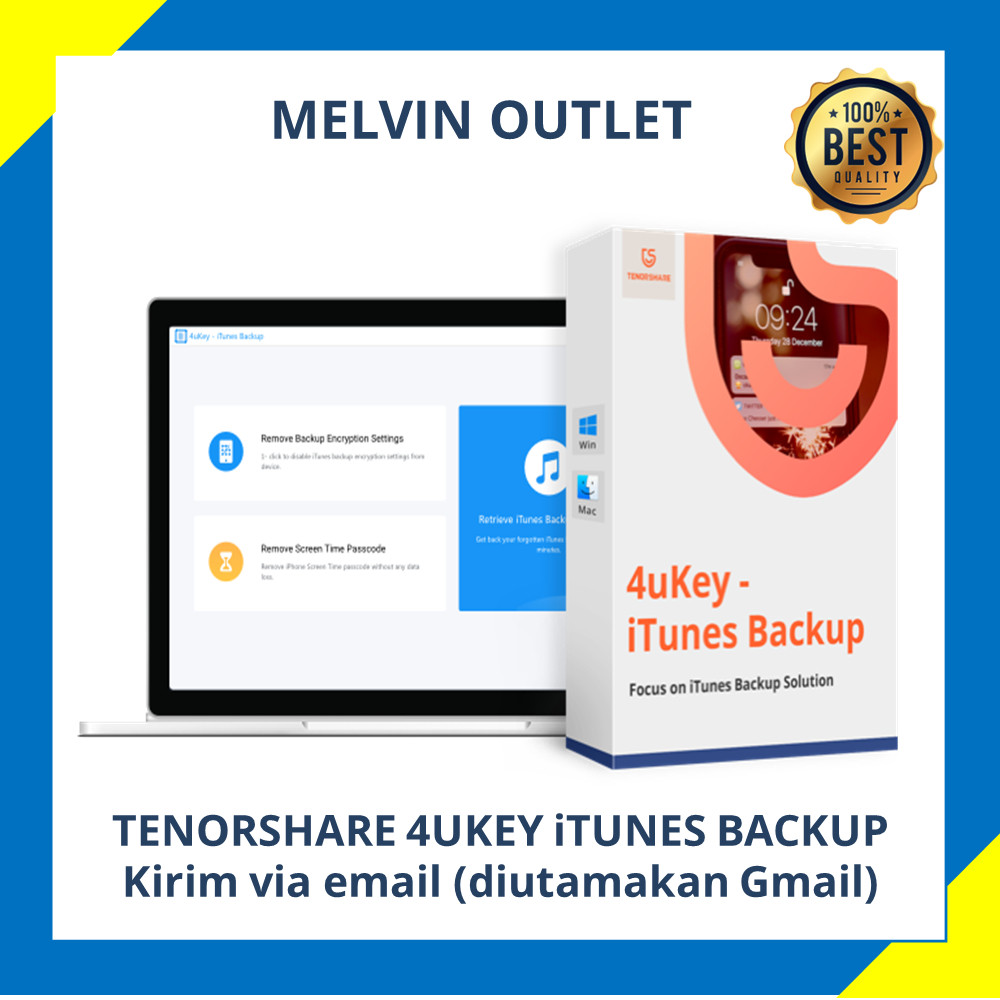 Jual TENORSHARE 4UKEY iTUNES BACKUP FULL VERSION - PC WINDOWS | Shopee ...
