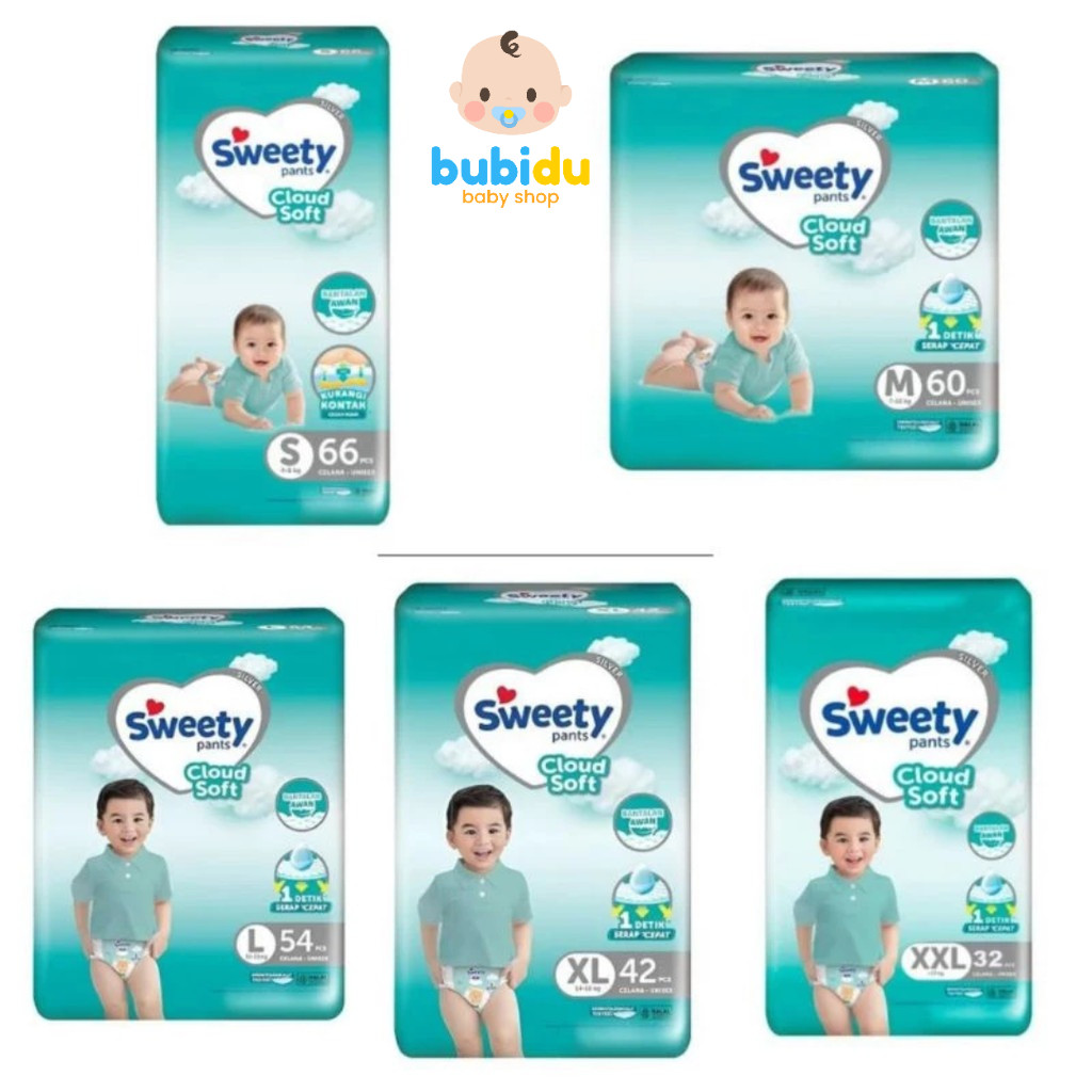 Jual SWEETY Popok Silver Soft Cloud Pants | Pempes Pempers NB S M L XL ...
