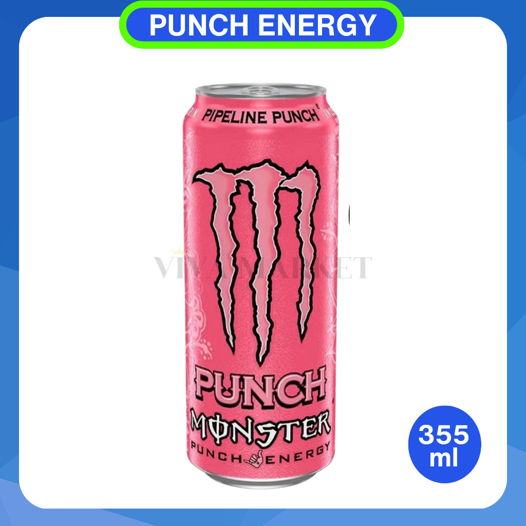 Jual Monster Energy Drink. Pipeline Punch 355ml. Minuman Energi Berlogo ...